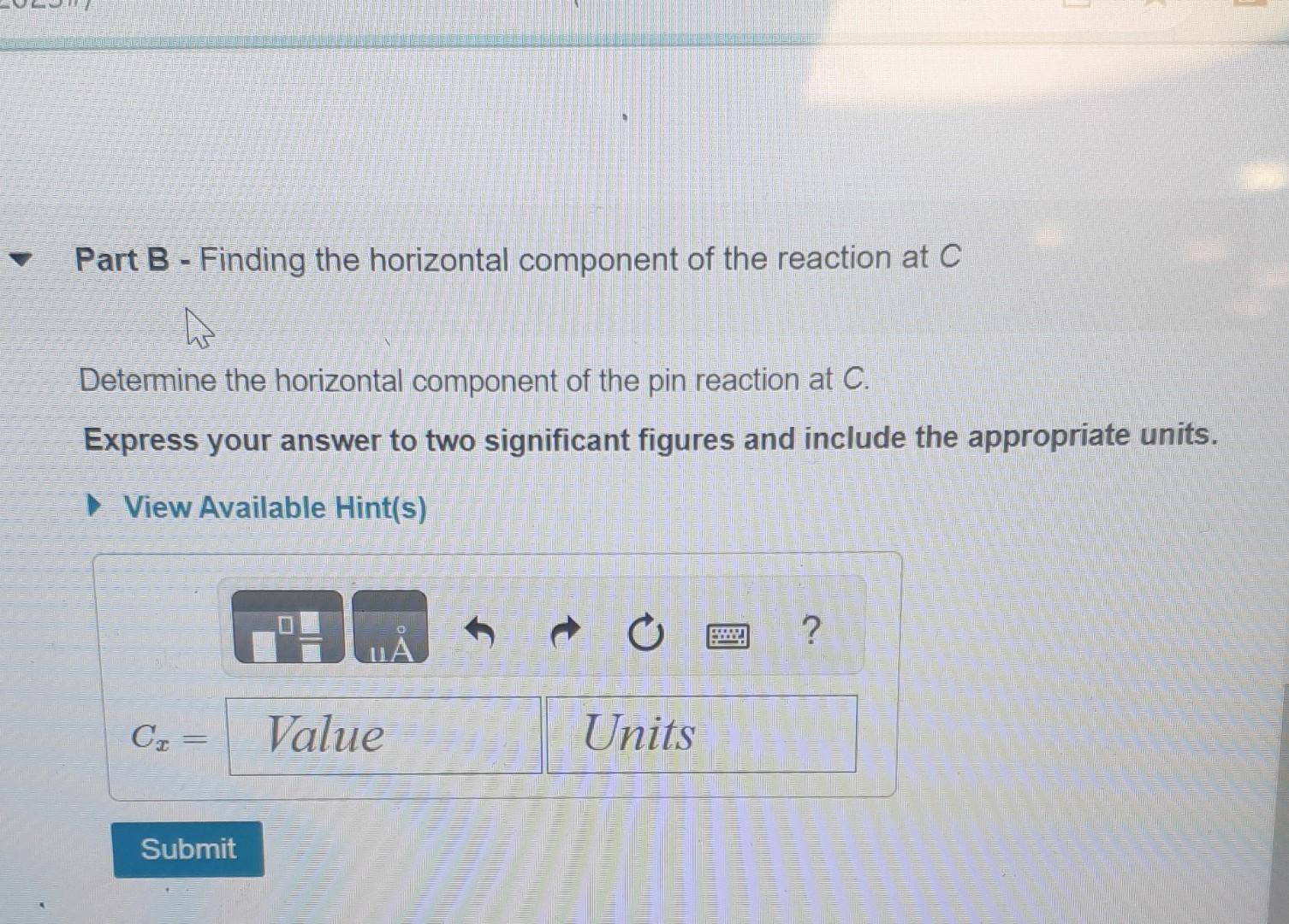 Solved Learning Goal: To determine the reaction forces at | Chegg.com
