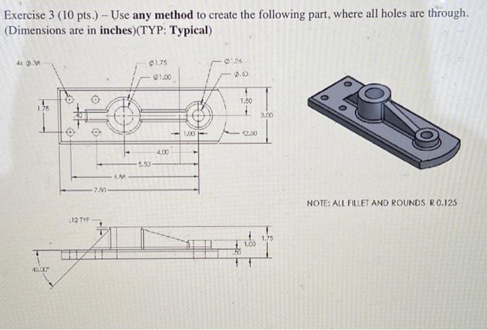 Solved Exercise 3 (10 pts.) - Use any method to create the | Chegg.com
