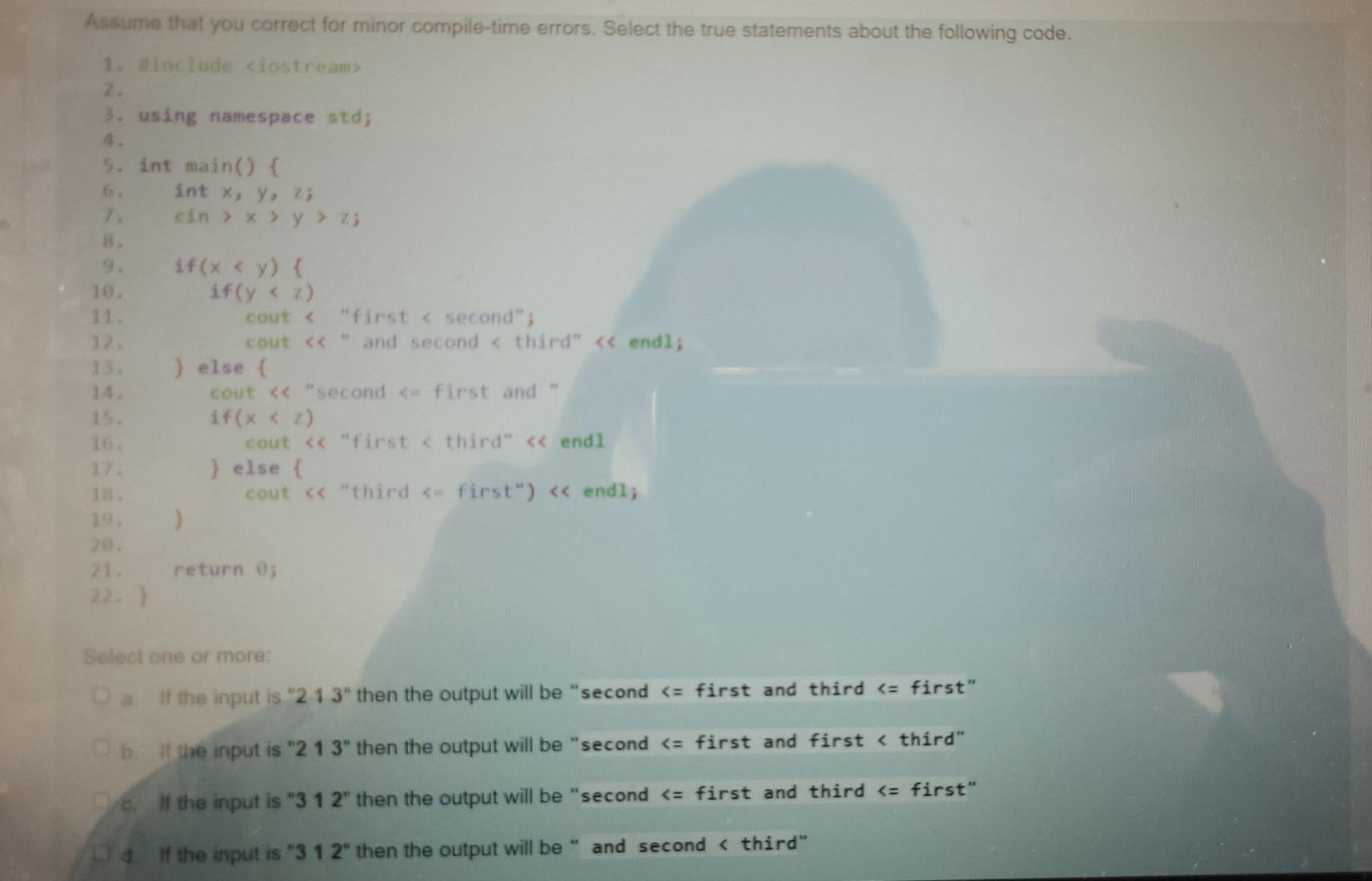 Solved Assume That You Correct For Minor Compile Time 1567