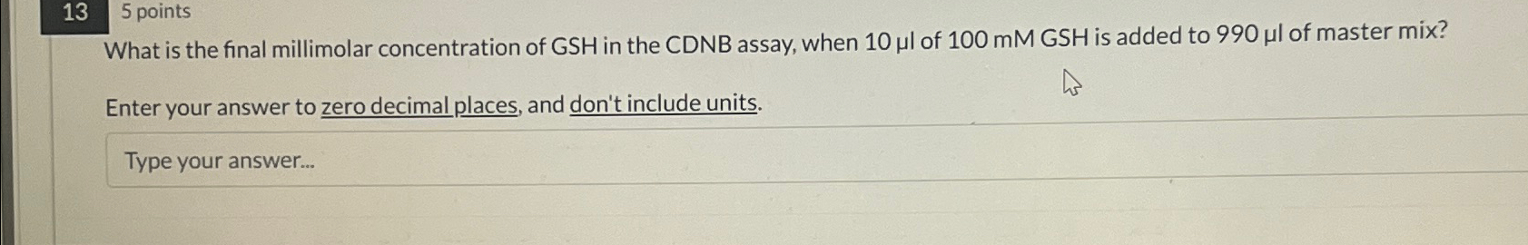 Solved 135 ﻿pointsWhat is the final millimolar concentration | Chegg.com