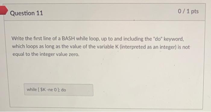 Solved rrect Question 10 0/1 pts Write the first line of a | Chegg.com