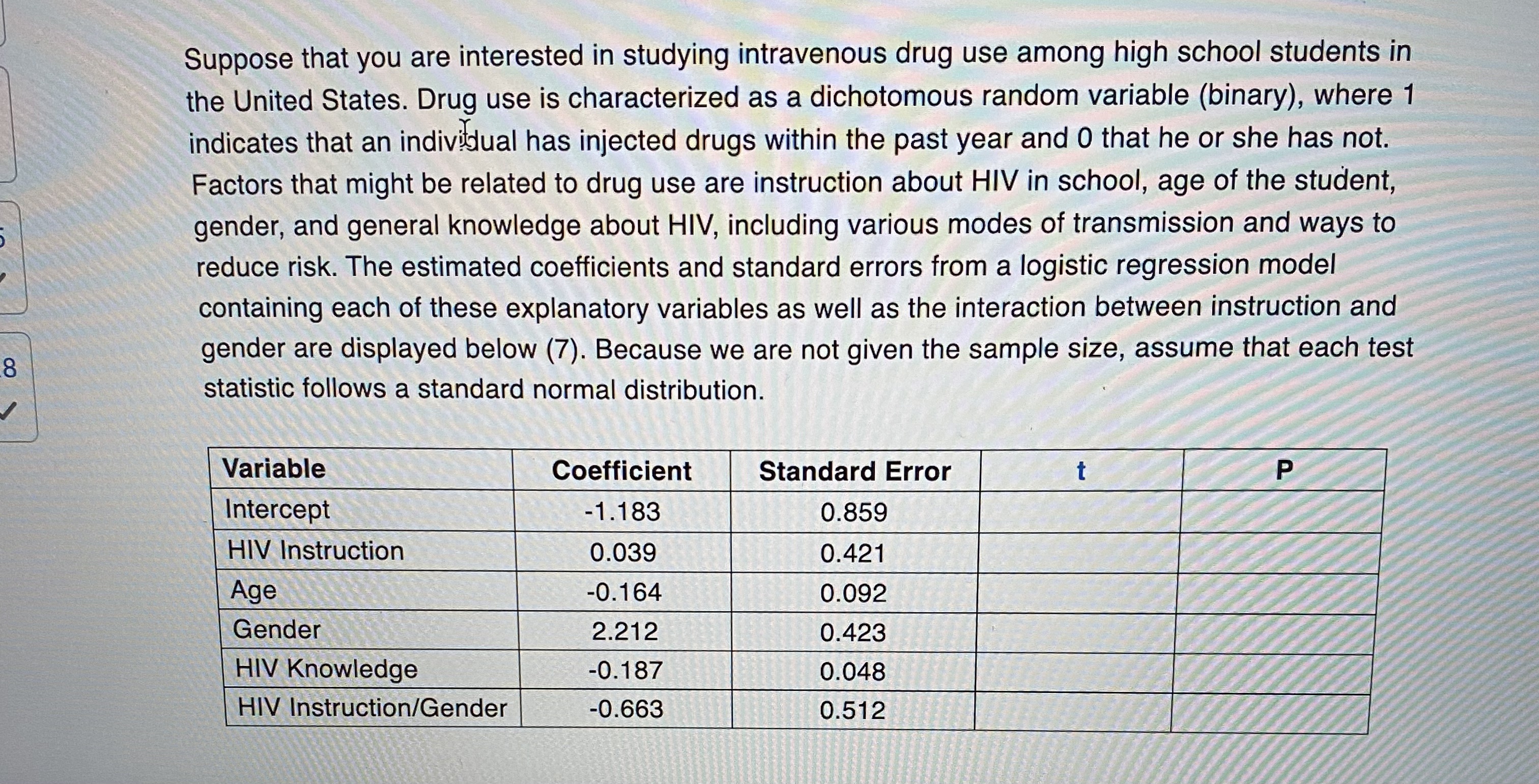 Solved As a student becomes older, does the probability that | Chegg.com
