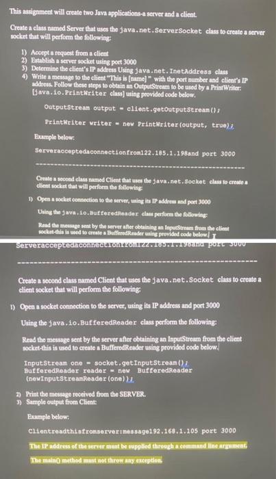 Solved This assigment will create two Java applications-a | Chegg.com
