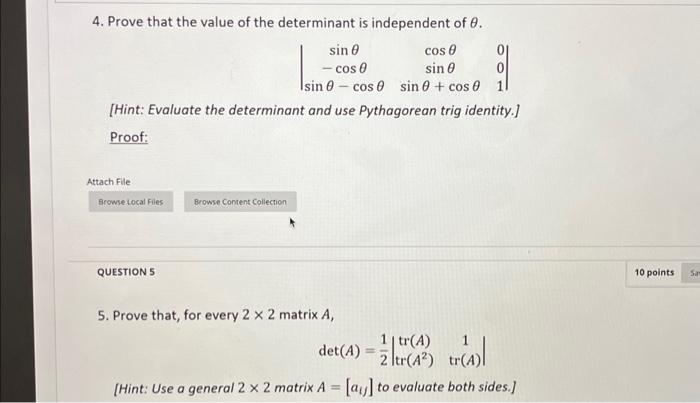 Solved 4. Prove that the value of the determinant is | Chegg.com