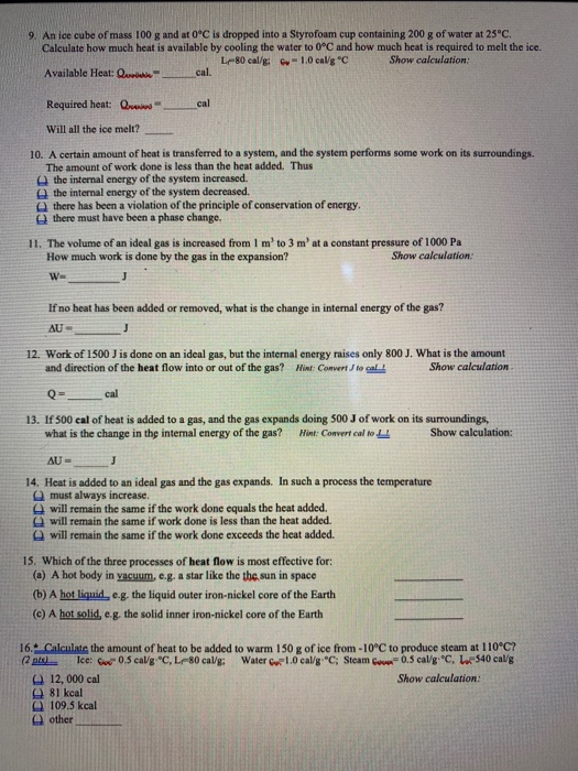 Solved Score 1. Absolute zero is the temperature on the | Chegg.com