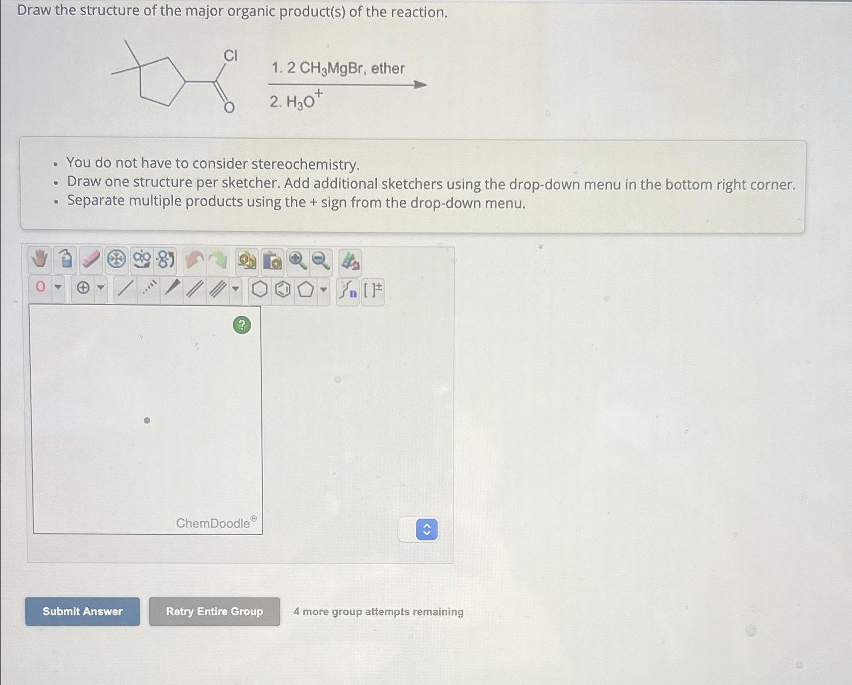 Solved Draw the structure of the major organic product(s) | Chegg.com