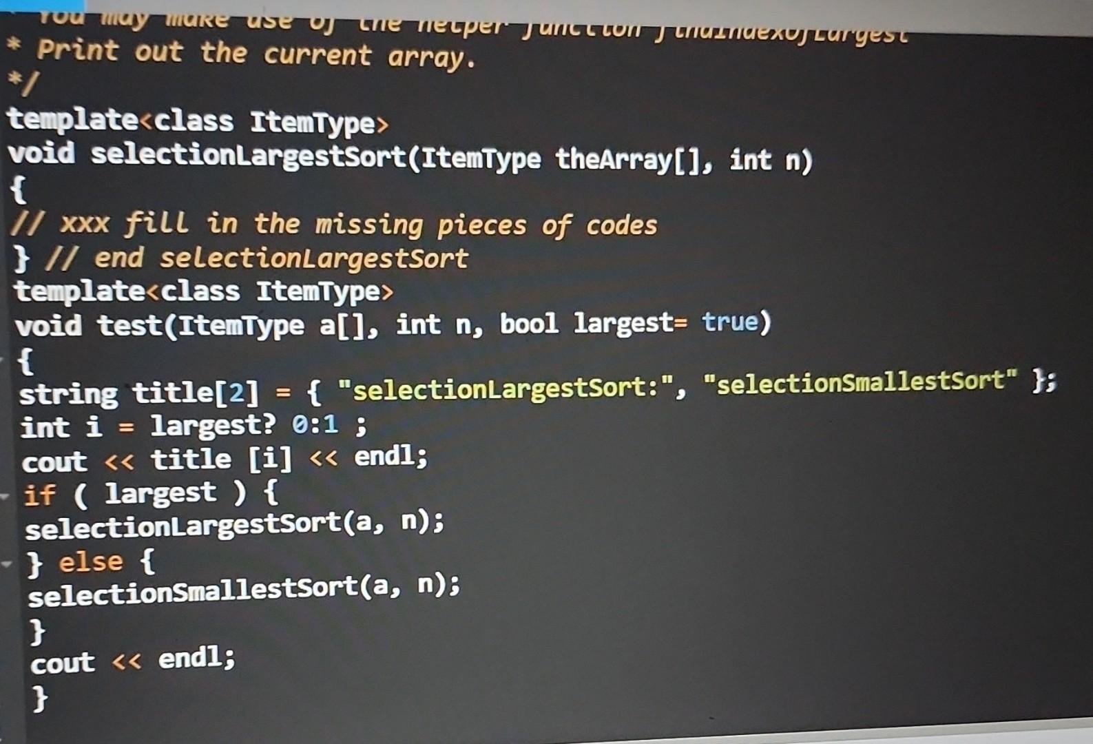 Solved 1/ find the index of the largest entry in the | Chegg.com