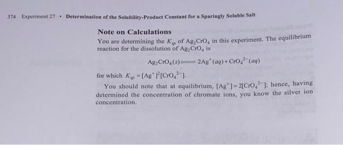 Solved EXPERIMENT 27 REPORT SHEET Determination of the | Chegg.com