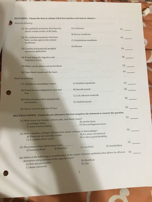Solved Figure 4.2 Using Figure 4.2, match the following: 6) | Chegg.com