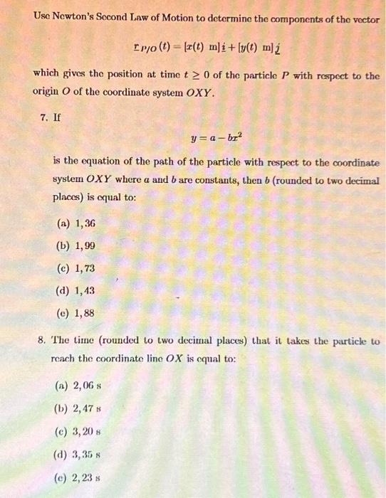 Solved Questions 7 To 10 Refer To The Following Situation. 