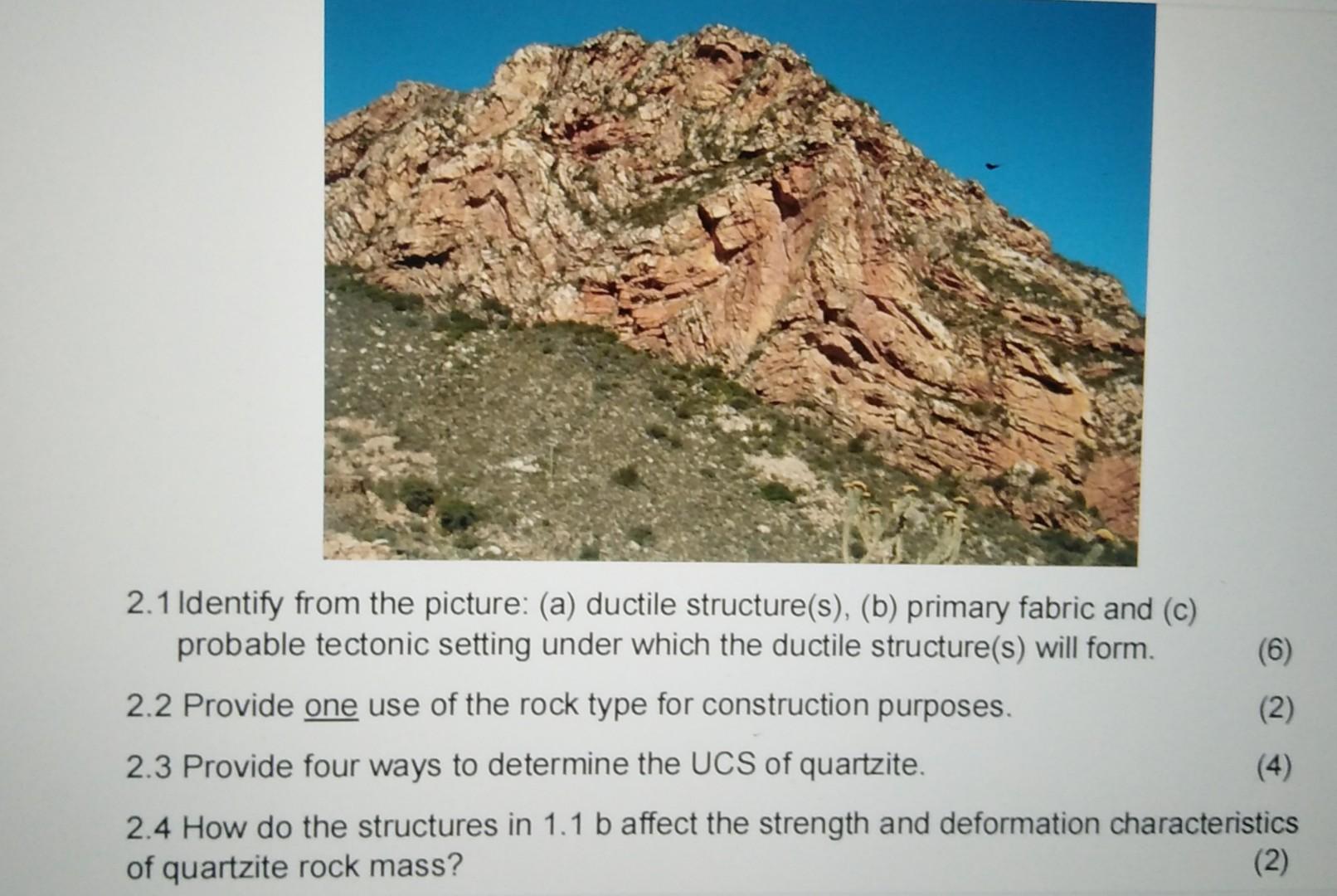 2.1 Identify from the picture: (a) ductile | Chegg.com