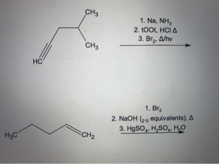 Solved CH 1. HB(sia), THE 2. H2O2. NaOH, H2O 3. NaOH, A 4. | Chegg.com