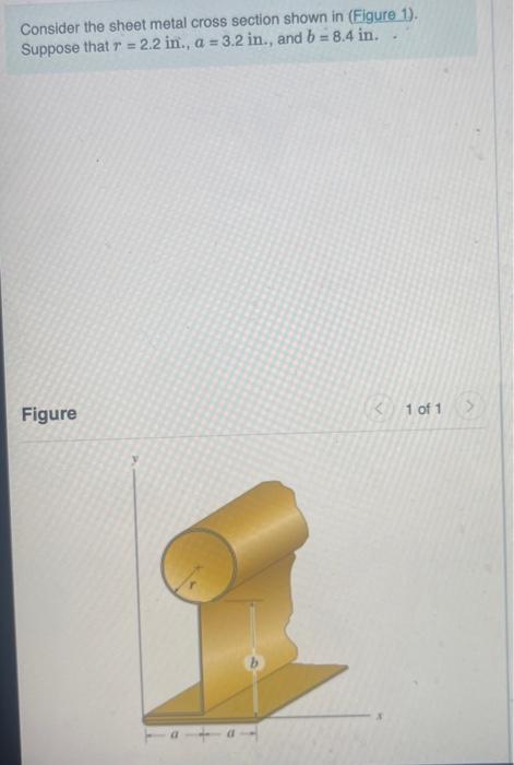 Solved Consider the sheet metal cross section shown in | Chegg.com
