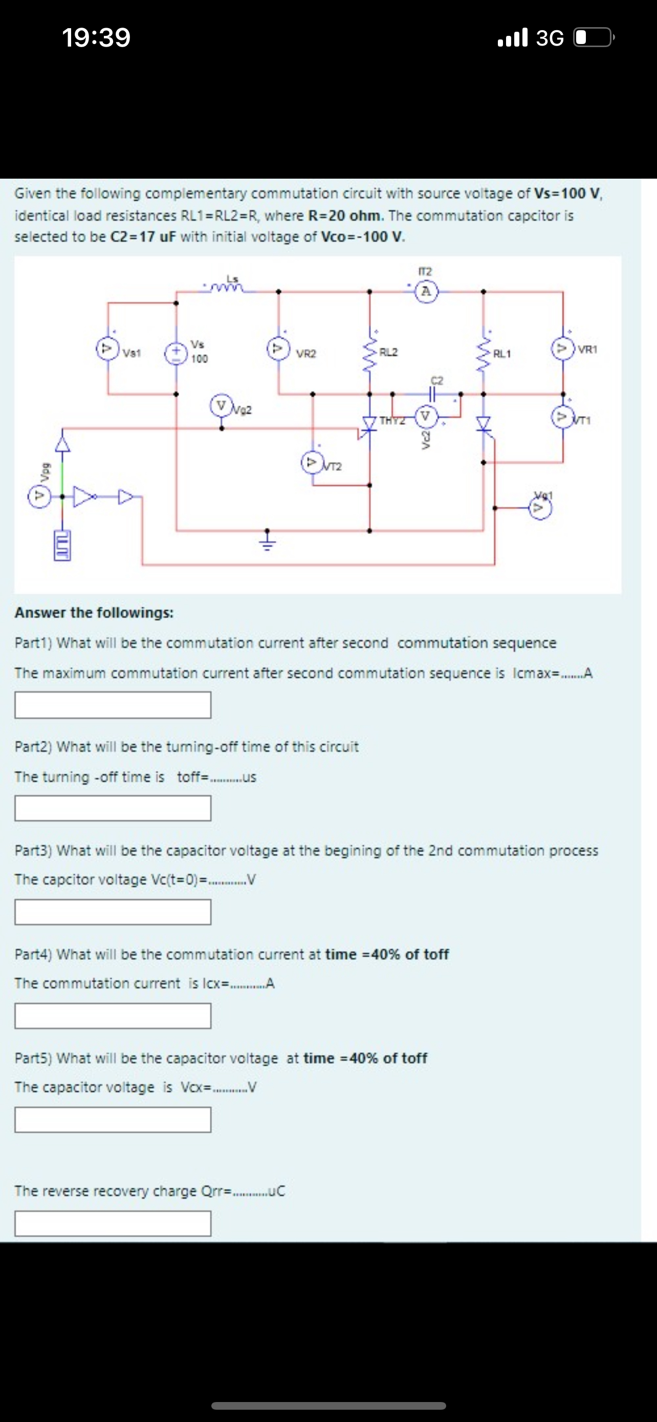 Solved 19:39all 3GGiven the following complementary | Chegg.com