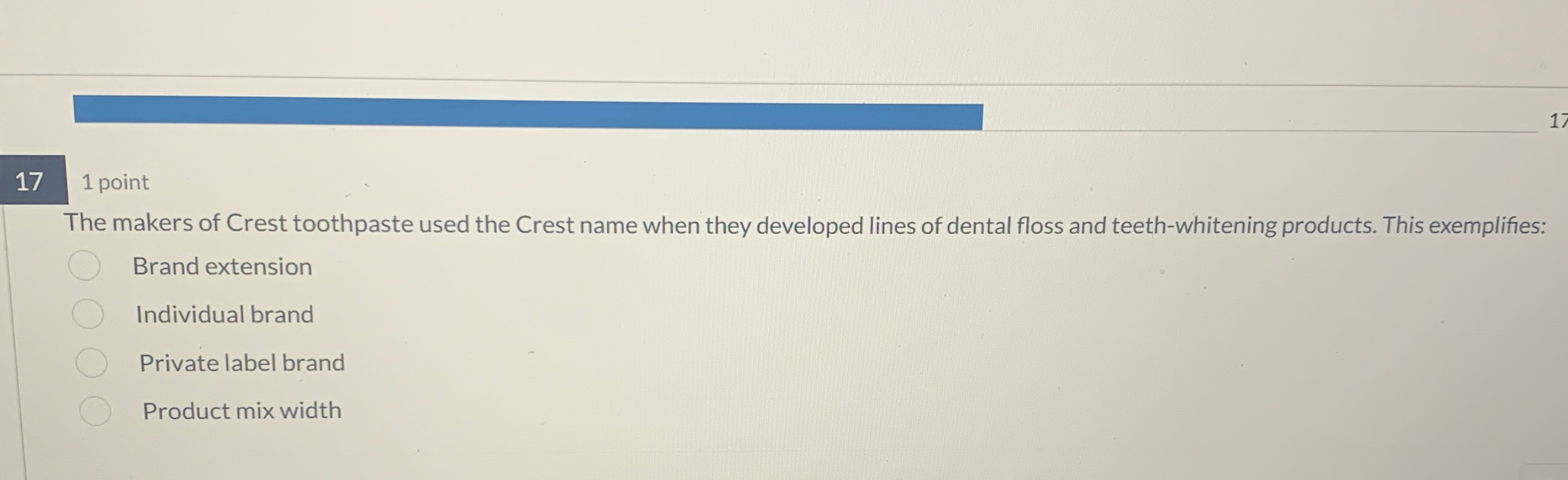 Solved 171 ﻿pointThe makers of Crest toothpaste used the | Chegg.com