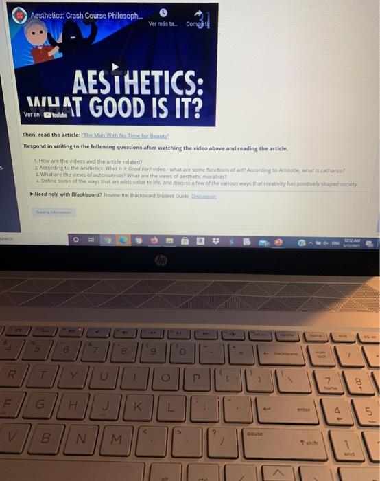 Aesthetics: Crash Course Philosoph. Ver más ta. Com | Chegg.com