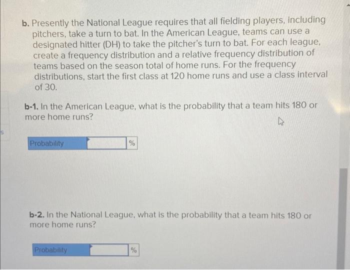 Solved The Baseball data set reports information on the 30 | Chegg.com