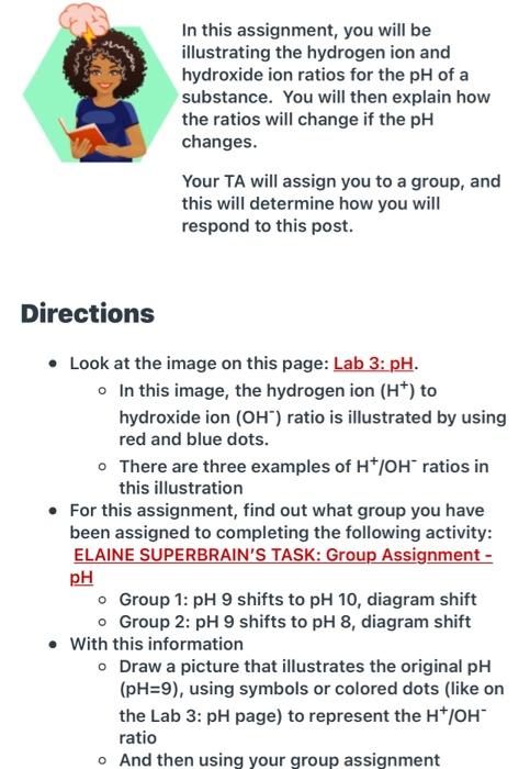 For Elaine Superbrain's Task: Illustrate the Original | Chegg.com