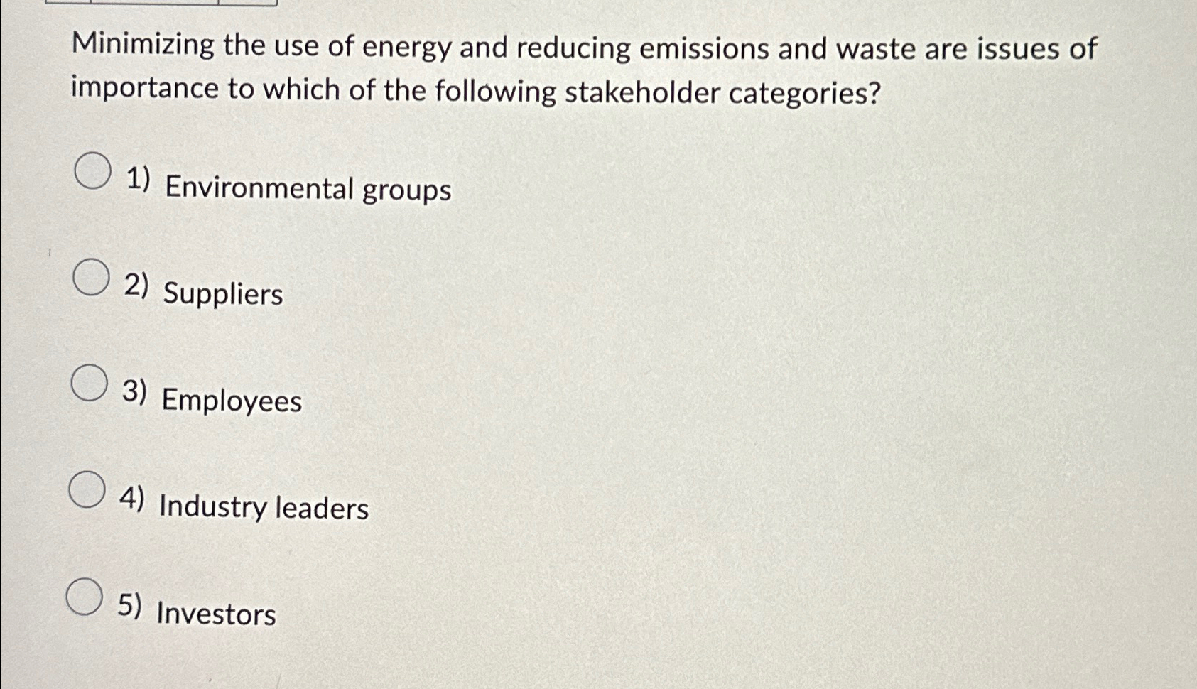Solved Minimizing the use of energy and reducing emissions | Chegg.com