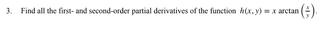 Solved Find all the first- ﻿and second-order partial | Chegg.com