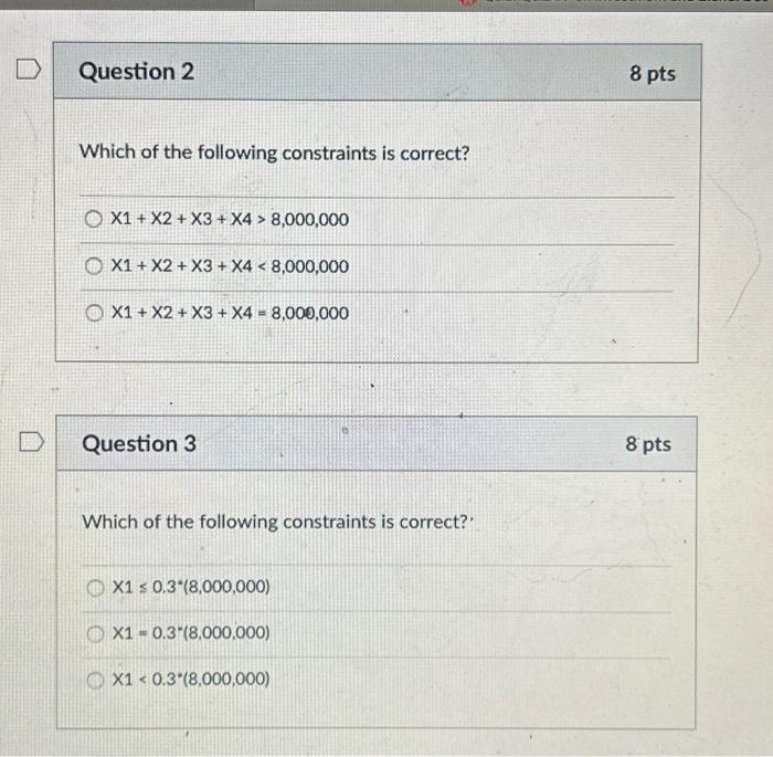 Solved Use the following problem statement to answer | Chegg.com