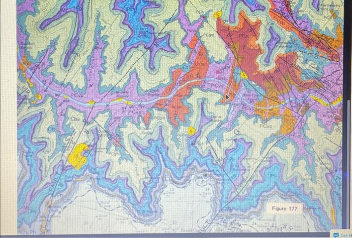 Complete the geologic maps, geologic cross sections | Chegg.com