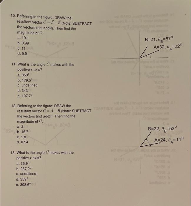 Solved t= tip to tail 6. Referring to the figure: DRAW the | Chegg.com