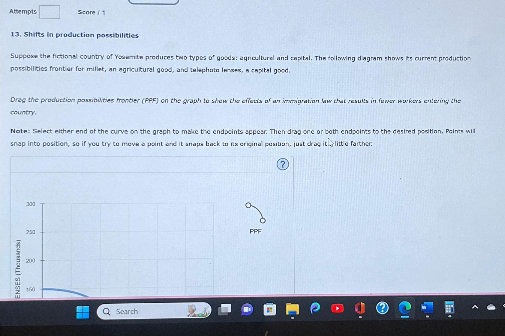 Solved AttemptsScore / 113. ﻿Shifts in production | Chegg.com