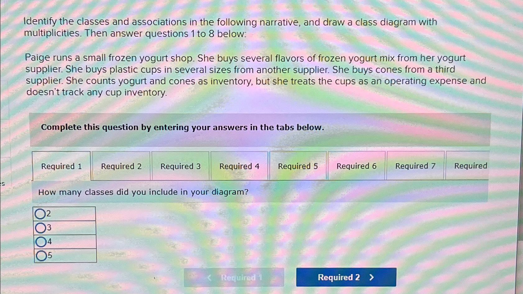 Solved Identify the classes and associations in the | Chegg.com