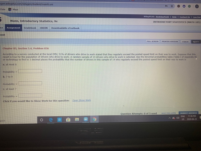 Solved ugen.wileyplus.com/edugen/student/mainfr.uni Tube | Chegg.com