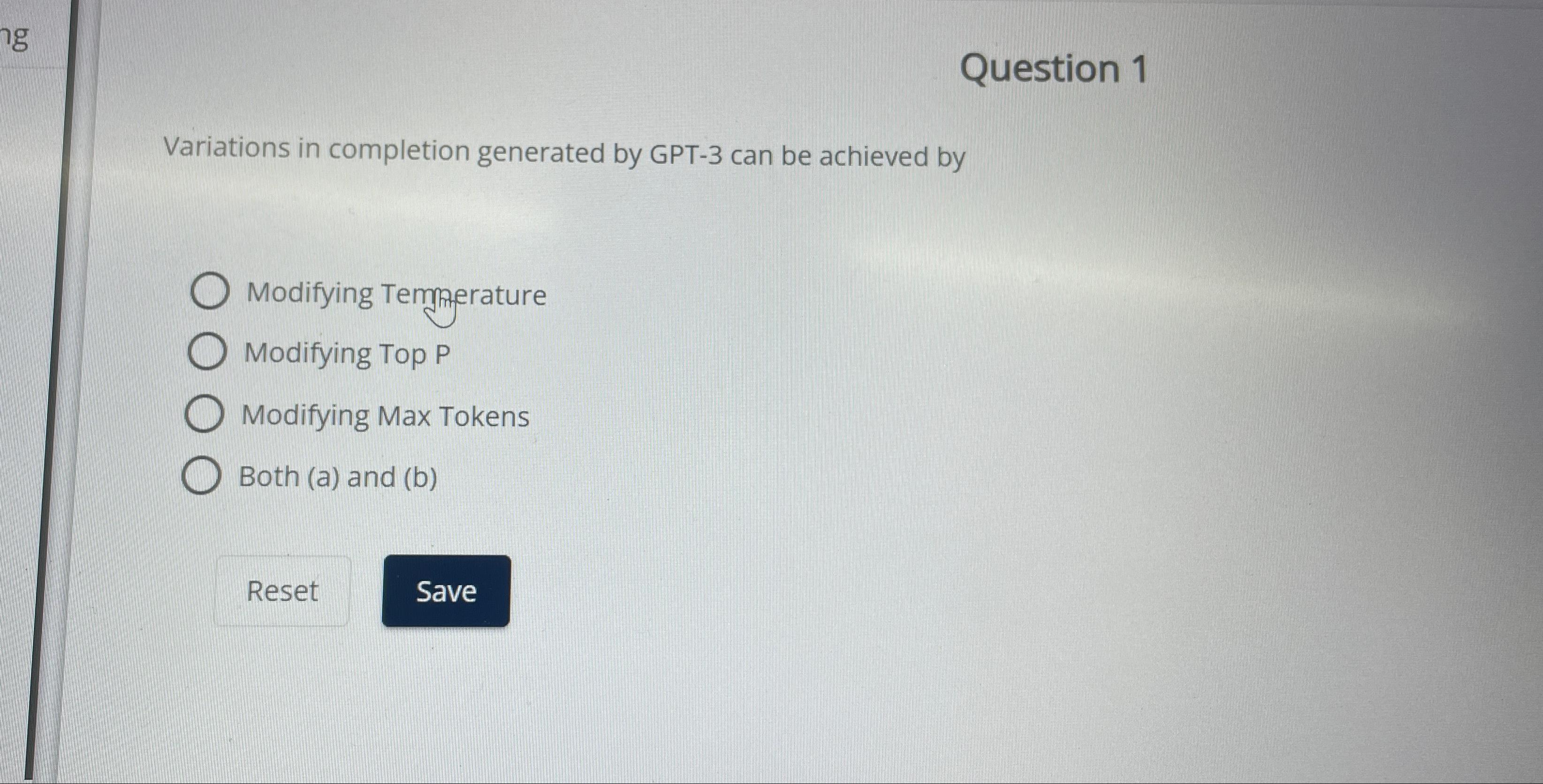 Solved Question 1Variations in completion generated by GPT-3 | Chegg.com