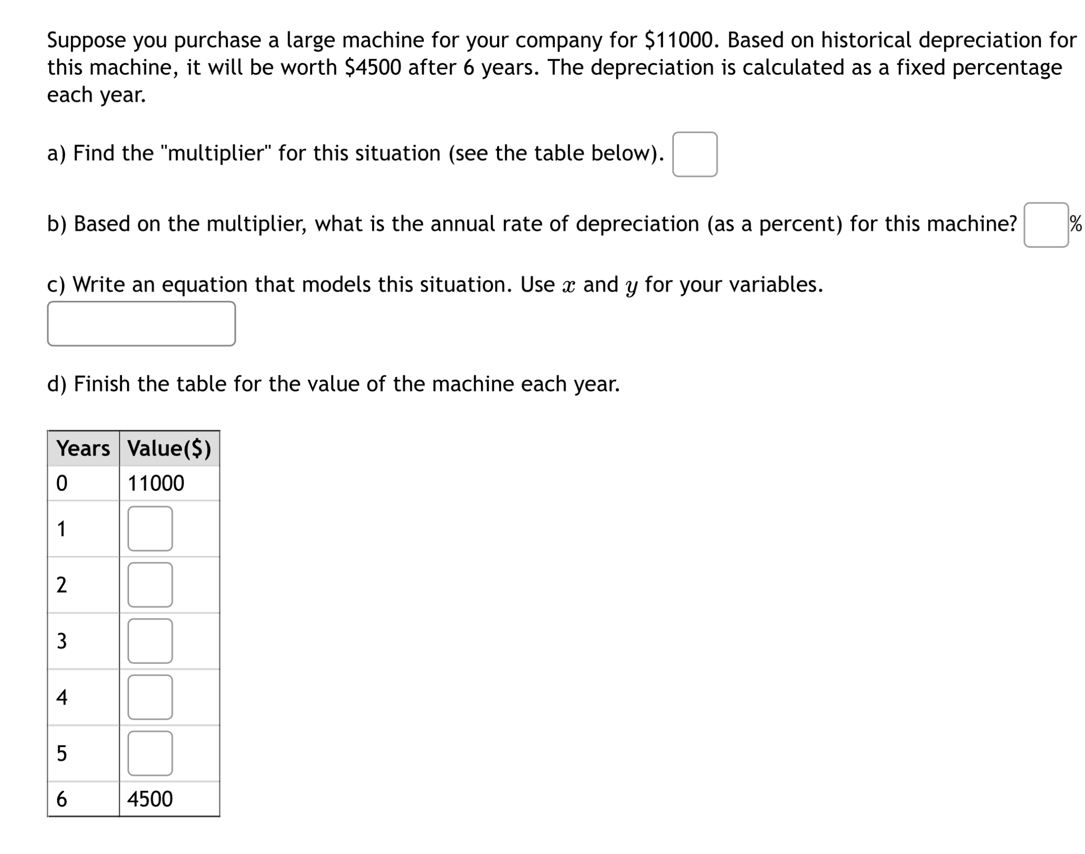 Solved Suppose you purchase a large machine for your company | Chegg.com