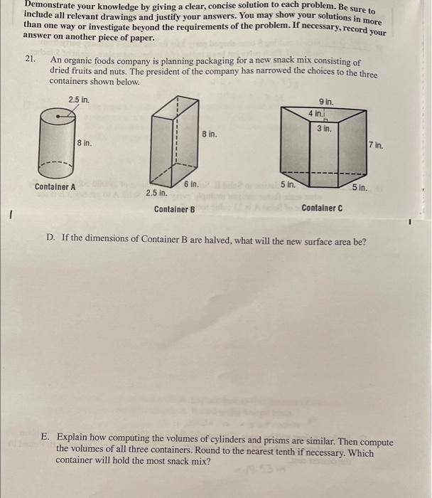 Solved Demonstrate your knowledge by giving a clear, concise | Chegg.com