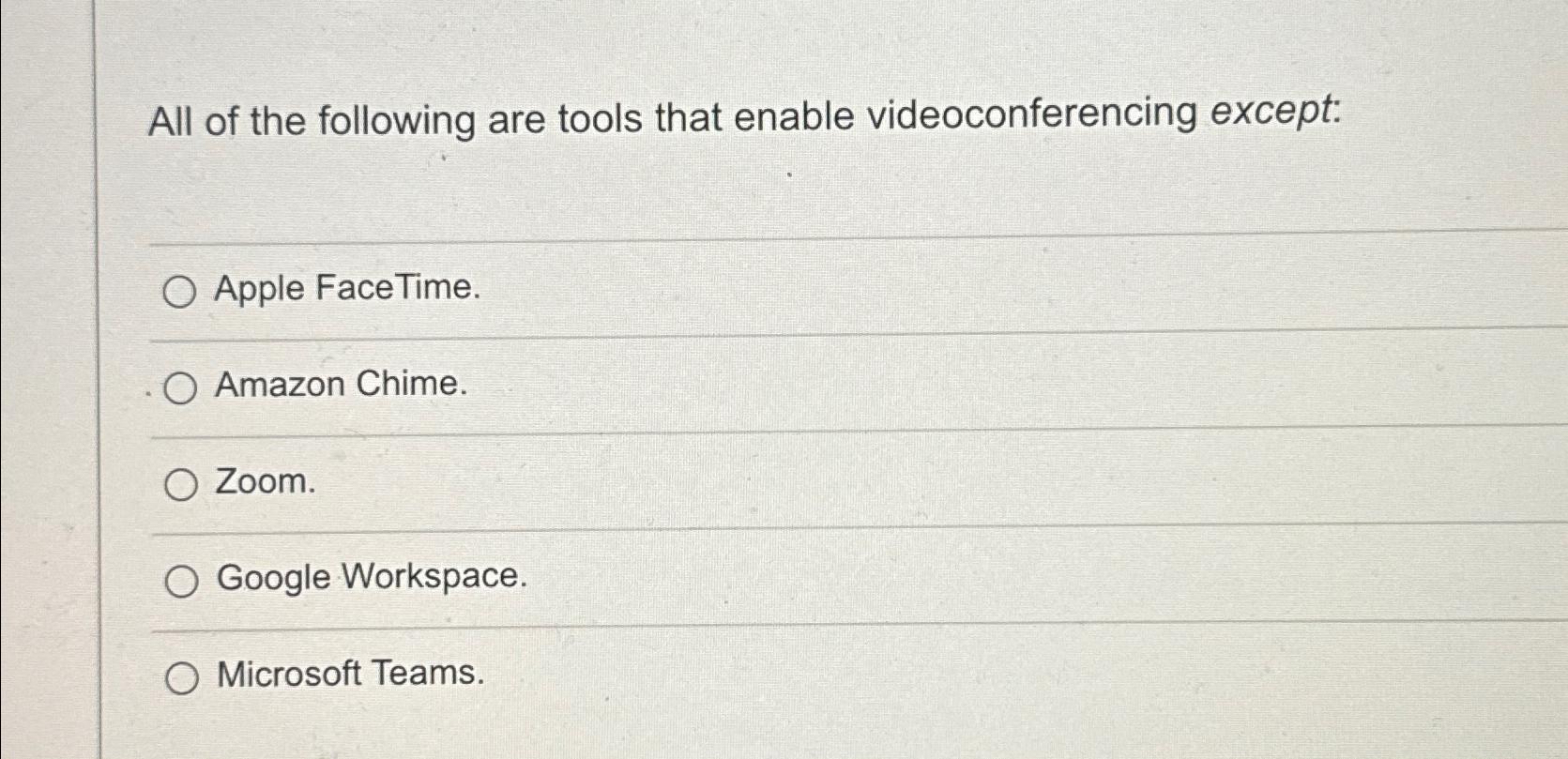 Solved All of the following are tools that enable | Chegg.com