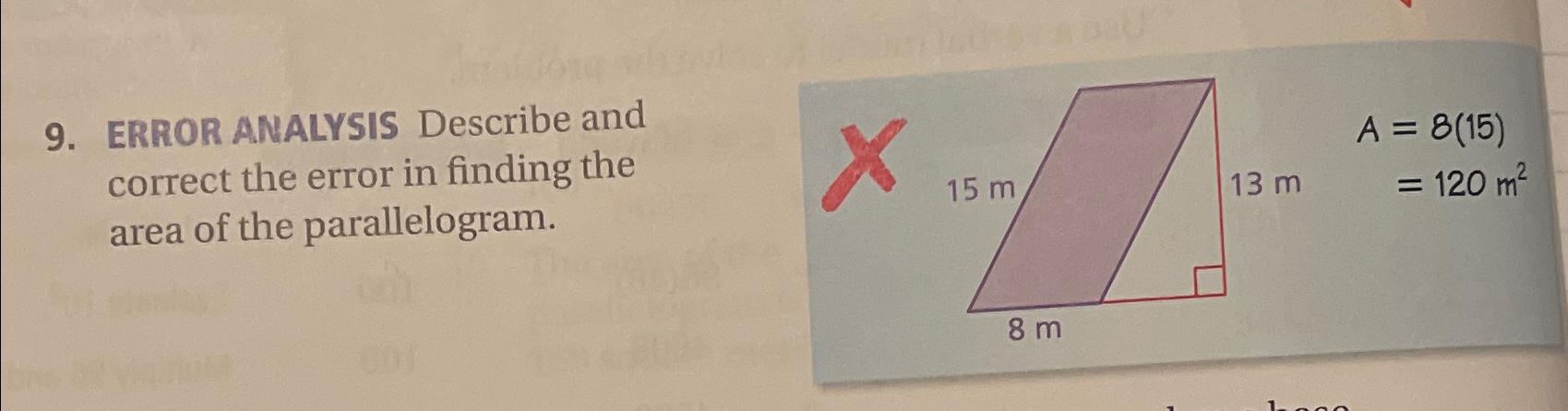Solved ERROR ANALYSIS Describe and correct the error in | Chegg.com