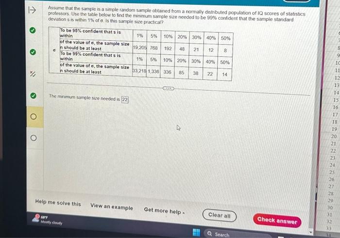 Solved Assume that the sample is a simple random sample | Chegg.com
