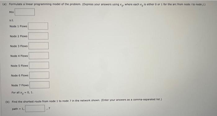 Solved Consider the following transshipment network for | Chegg.com