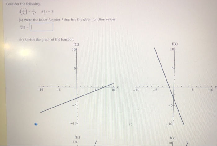 Solved Consider the following. (3)-1 4(2) 2 (a) Write the | Chegg.com