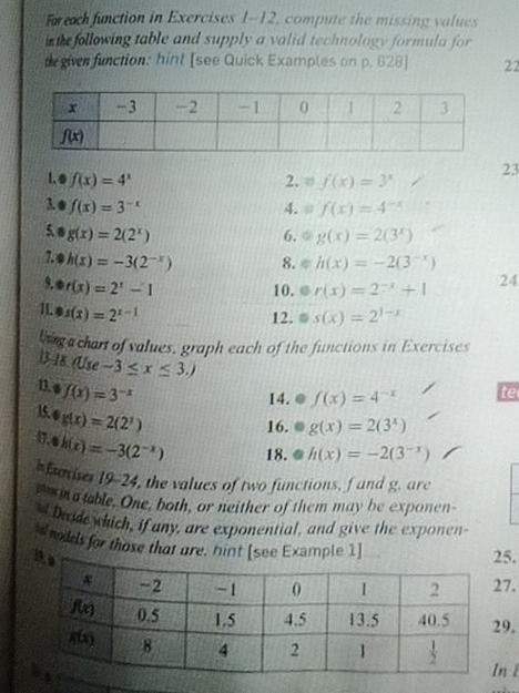 Solved Foreoch function in Exercises 1-12, ﻿compure the | Chegg.com