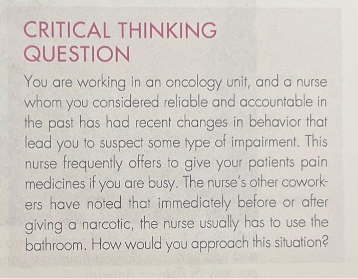 Solved CRITICAL THINKING QUESTION You have just started | Chegg.com
