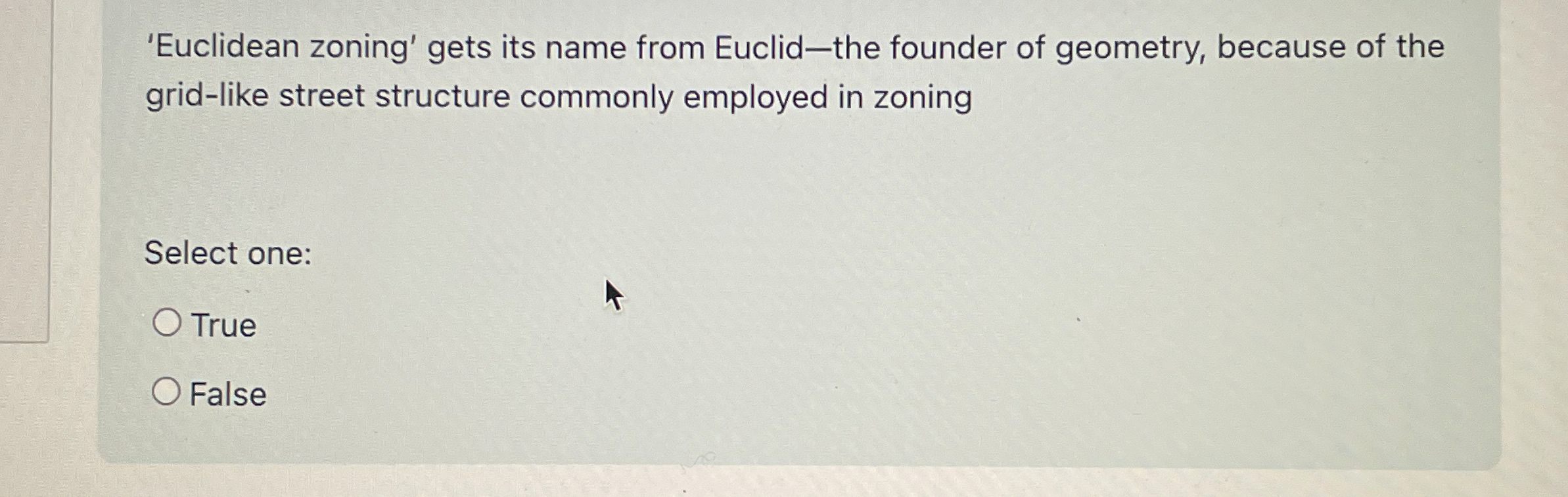 Solved 'Euclidean zoning' gets its name from Euclid-the | Chegg.com