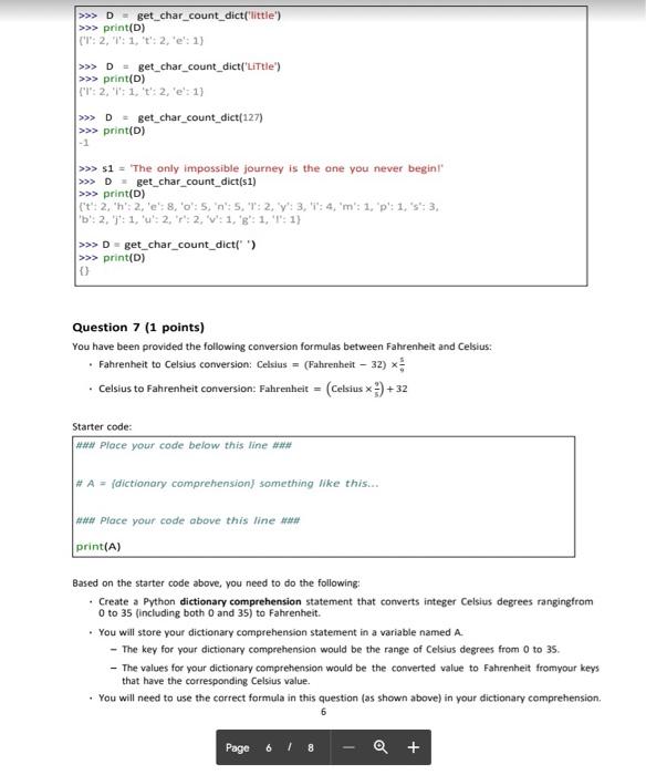 Solved Question 6 (1 points) Write a function that accepts a | Chegg.com