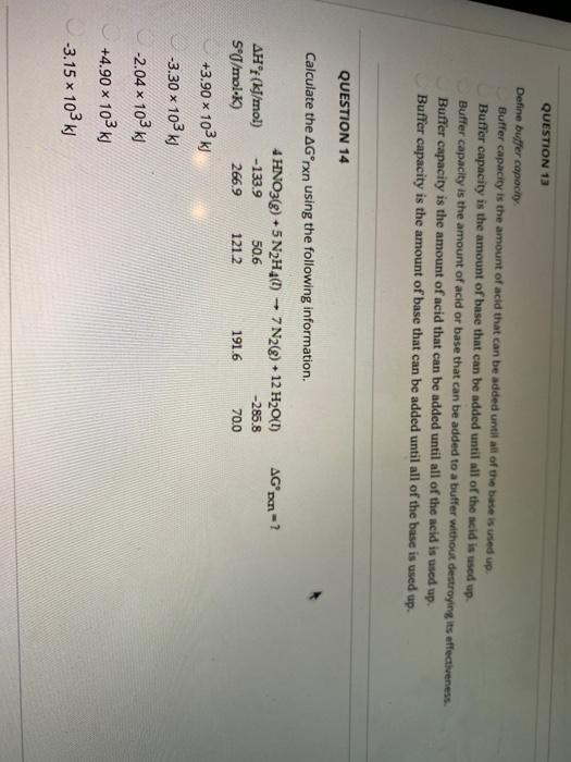 Solved QUESTION 13 Define buffer capacity Buffer capacity is | Chegg.com