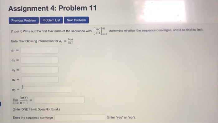 Solved Assignment 4 Problem 11 Previous Problem Problem 9814