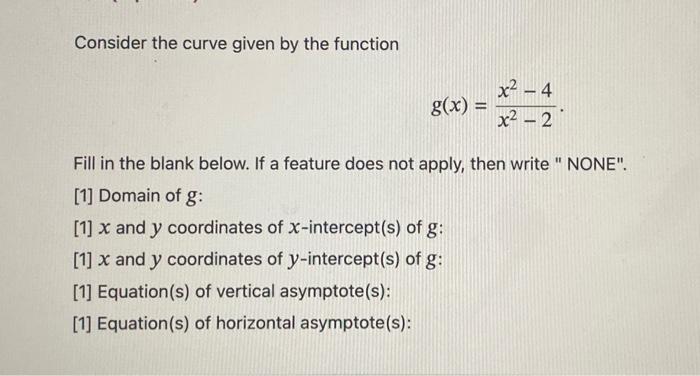 Solved Consider the curve given by the function | Chegg.com