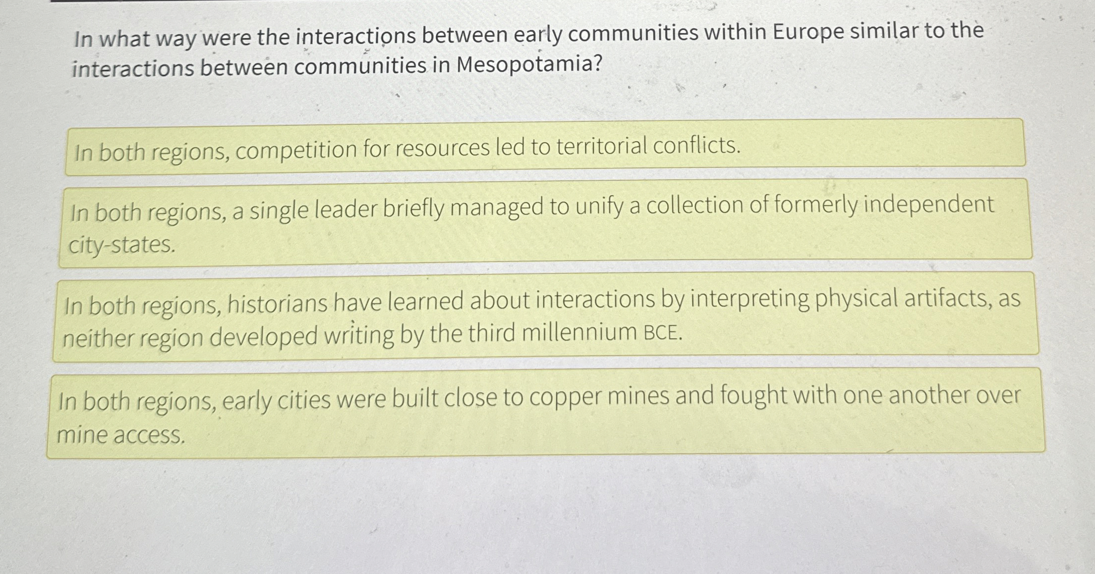 Solved In what way were the interactions between early | Chegg.com