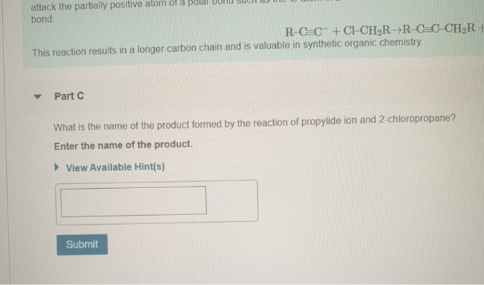 Solved attack the partially positive atom of a poldi bond: | Chegg.com