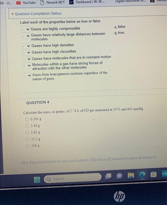 Solved ecture Bruce Dondus QUESTION 1 Convert 574 mmHg to | Chegg.com