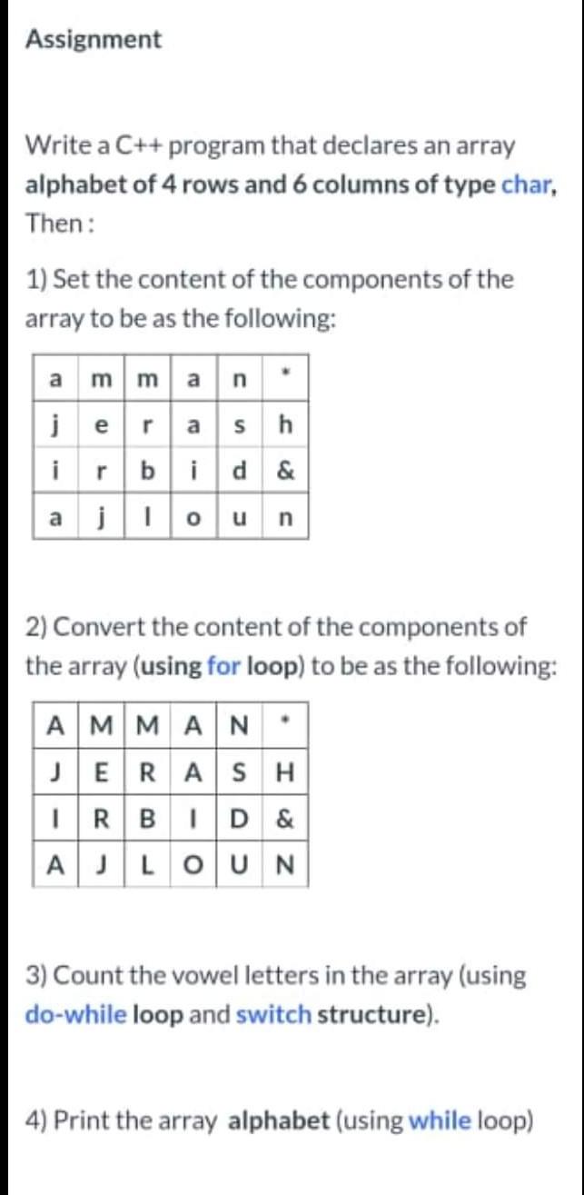 Solved Assignment Write A C Program That Declares An Array