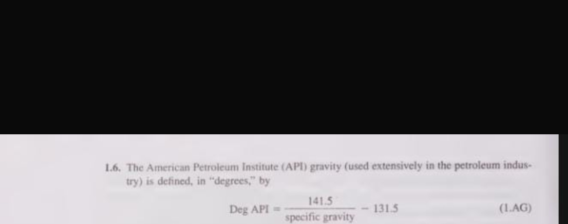 1.6. ﻿The American Petroleum Institute (API) ﻿gravity | Chegg.com